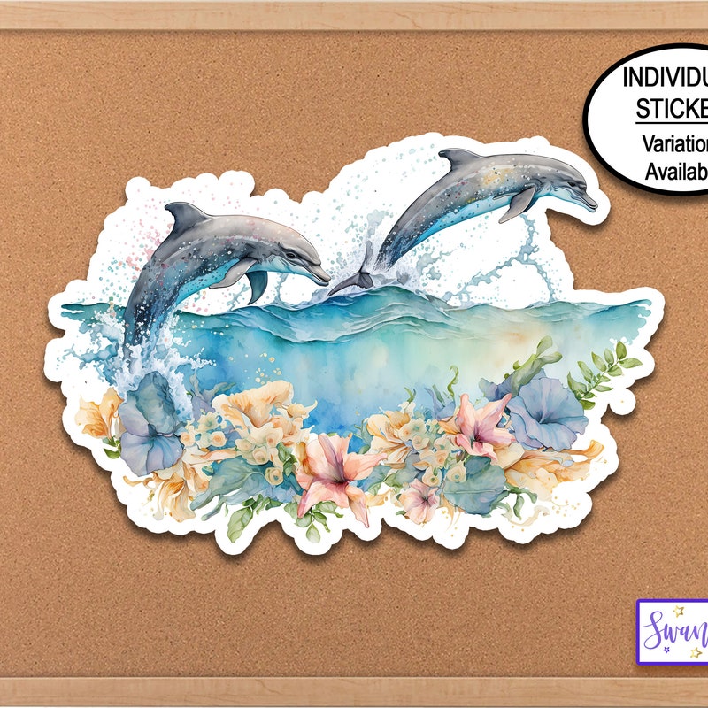 Dolphin Sticker - Etsy