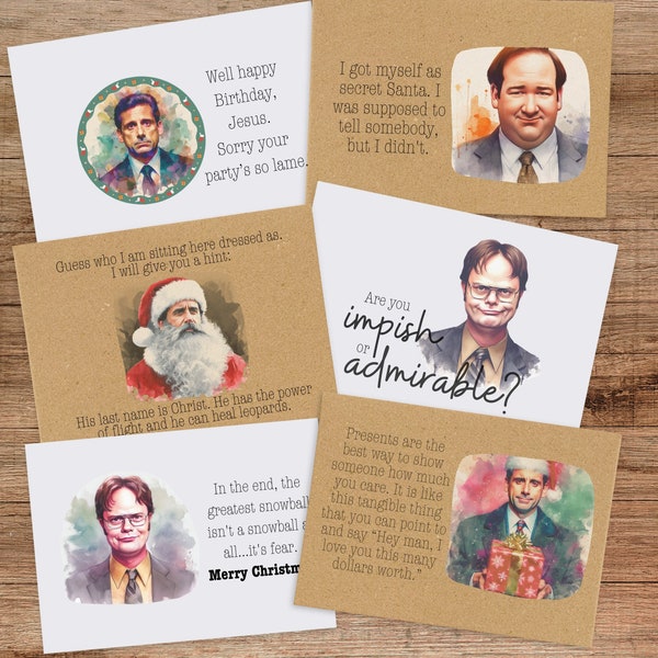 The Office Christmas Card - Etsy