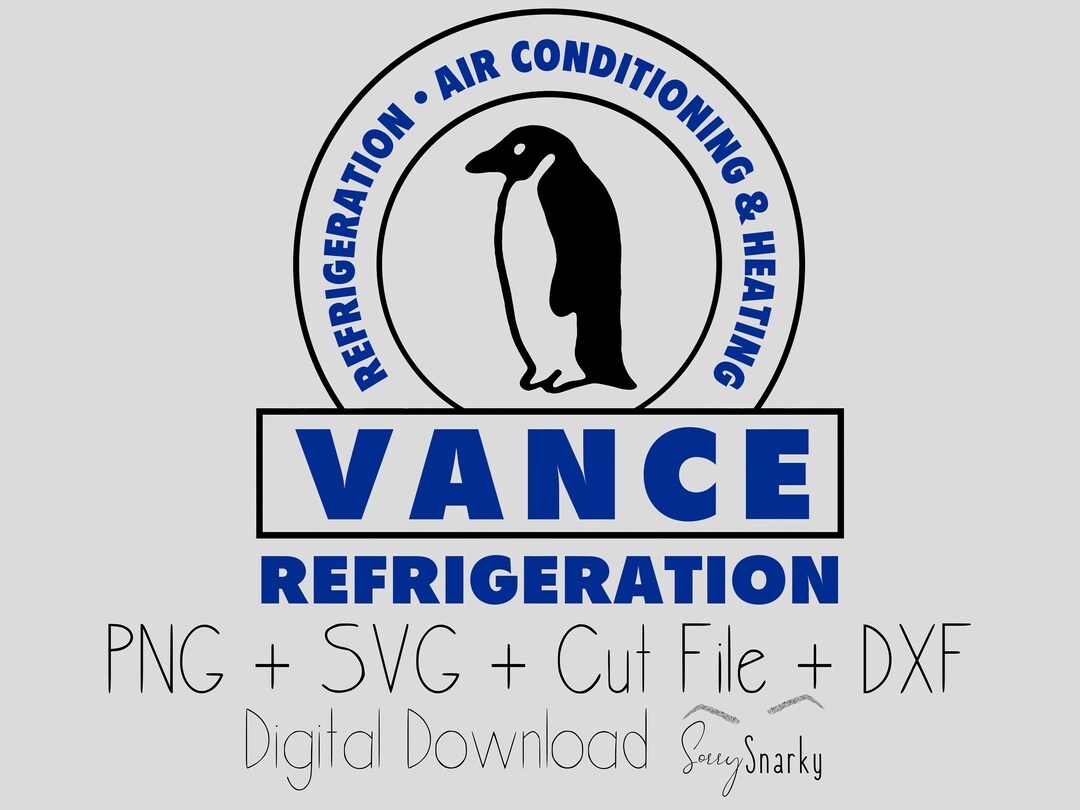 Vance Refrigeration Logo - PNG, SVG, Cut File, DXF - Cricut Friendly - Etsy