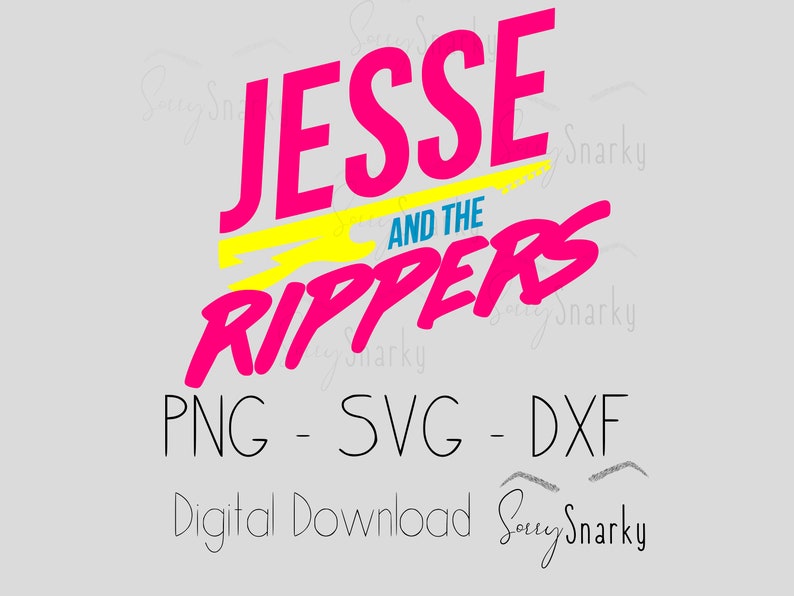 Jesse and the Rippers Logo - Digital Download - PNG SVG DXF - Etsy