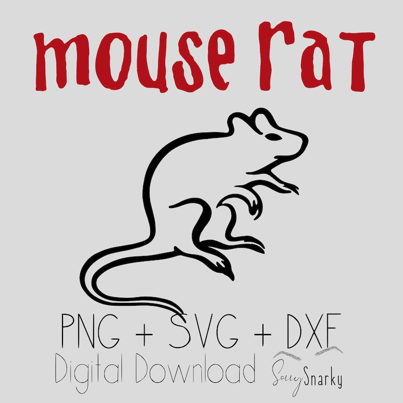 Mouse Rat Svg - Etsy