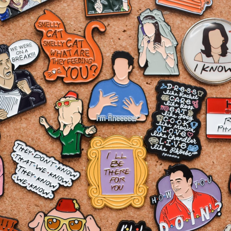 Tv Show Friends Enamel Pin - Etsy