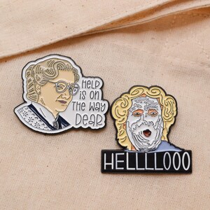 Mrs. Doubtfire Hello Help is on the Way Enamel Pin - Etsy