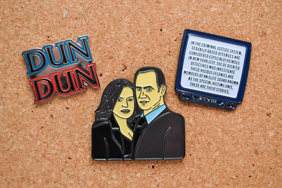 Law & Order SVU Brooch Pins - Detective Olivia Benson Elliot Stabler ...