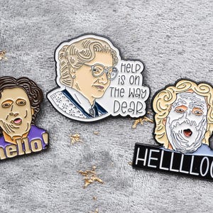 Mrs. Doubtfire Hello Help is on the Way Enamel Pin - Etsy