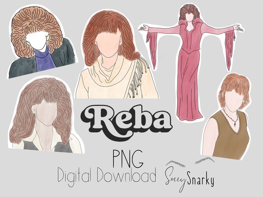 Reba Digital Download Watercolor Portraits PNG - Etsy