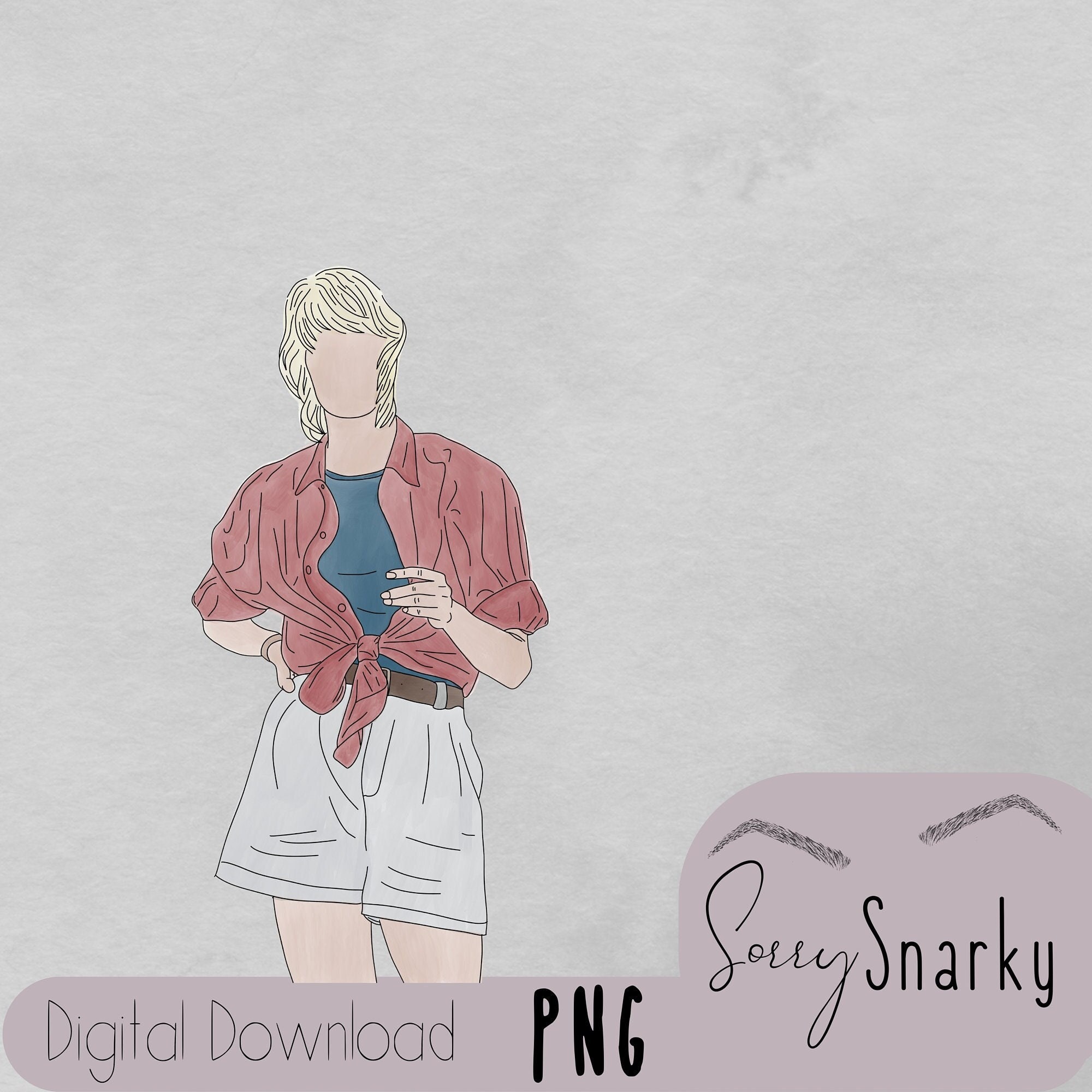 Dr. Ellie Sattler Digital Watercolor Portrait Digital Download PNG - Etsy