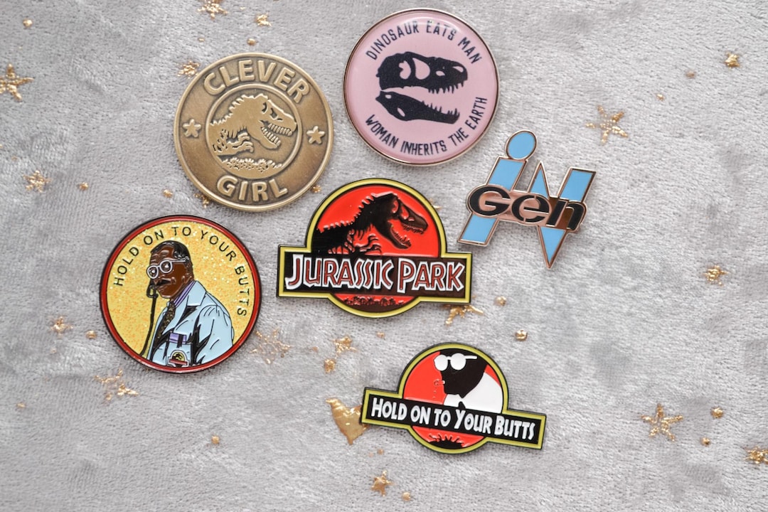 Jurassic Park Enamel Pin: Clever Girl, Dinosaurs - Movie Collectible - Etsy
