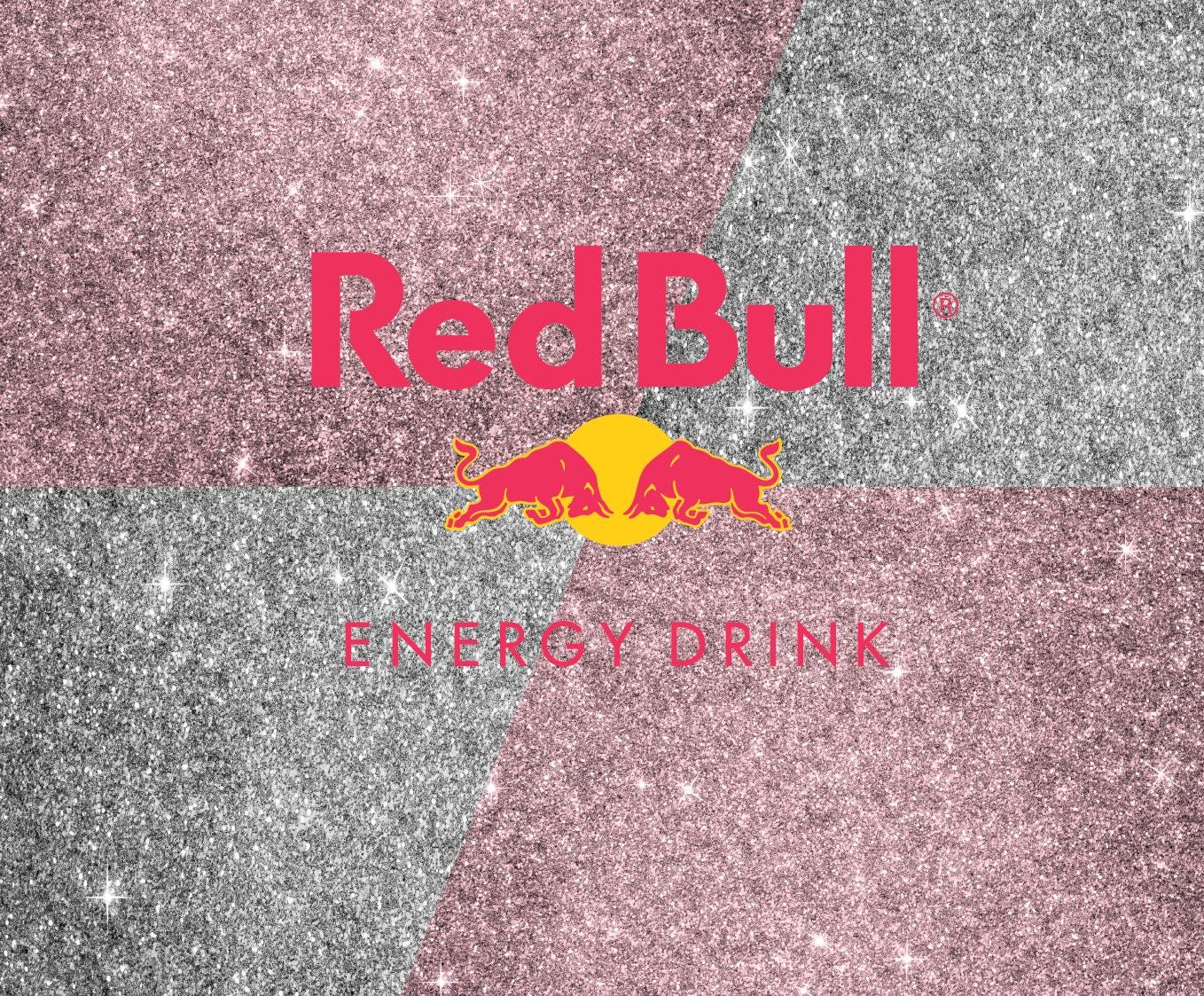 20oz Tumbler Wrap Sparkle Blue and Silver Red Bull. Bonus Designs ...