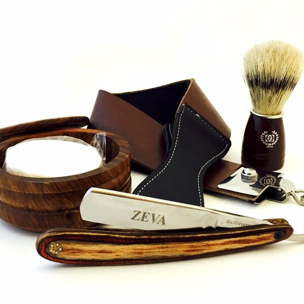 Straight Edge Razor and Strop - Etsy