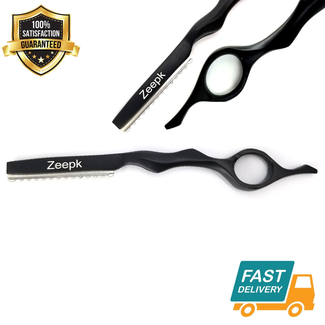 2 Pc Salon Hairdressing Razor Hair Cut Thinning Feathering - Etsy