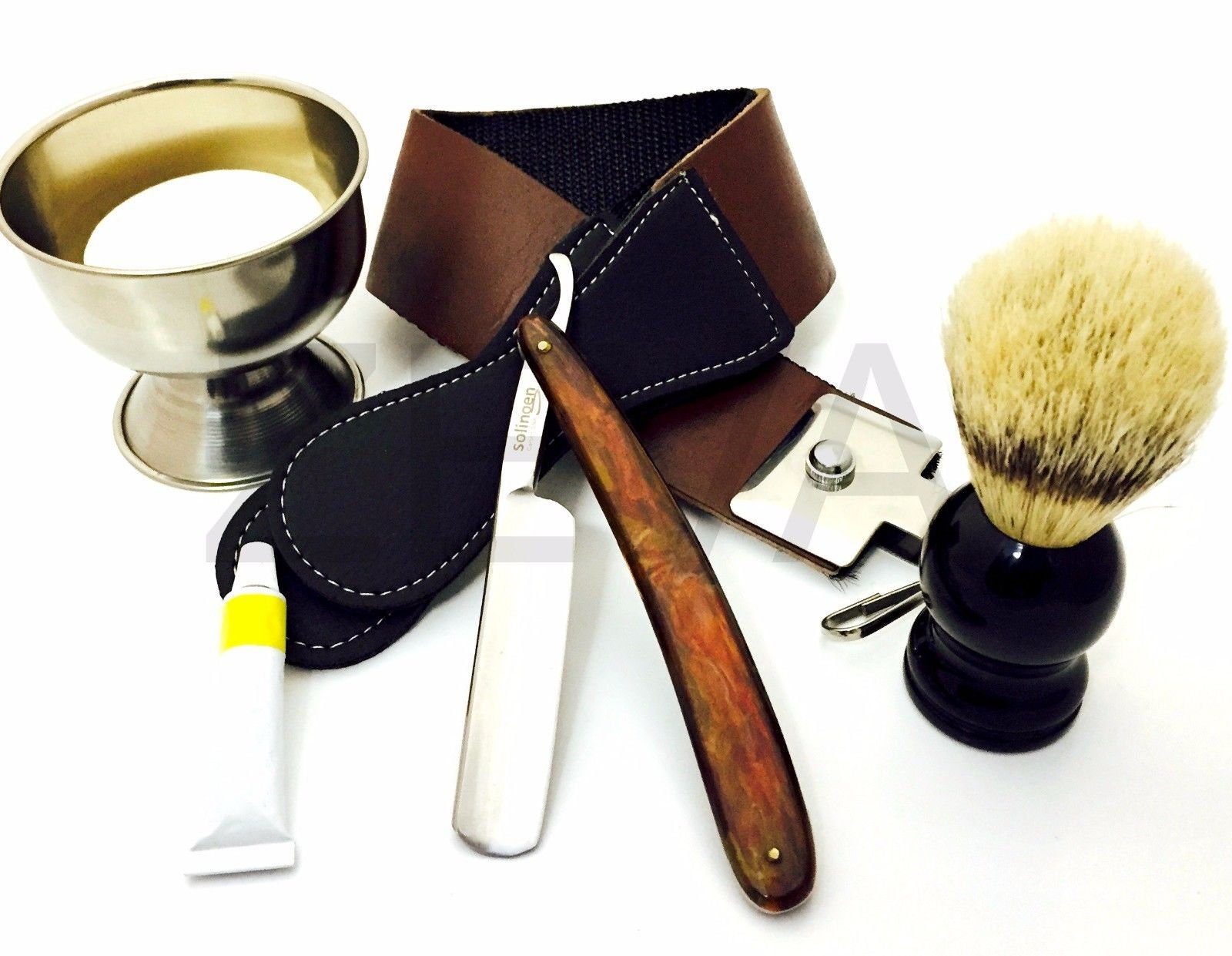 BARBER SALON Straight Edge Razor Shaving Set/kit Dovo Paste - Etsy