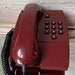 Vintage Telephone British Telecom Burgundy Push Button Phone Telephone ...