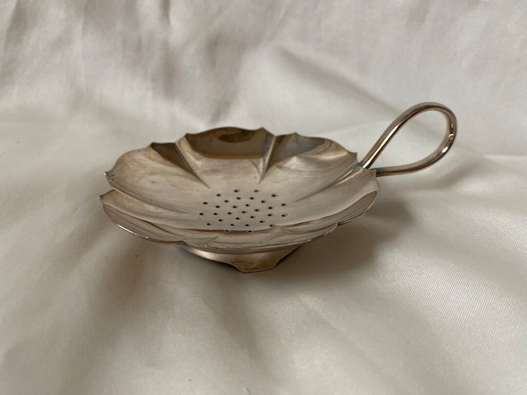 Vintage Tea Strainer Wellner Silver Plated Tea Lemon Strainer Sieve ...