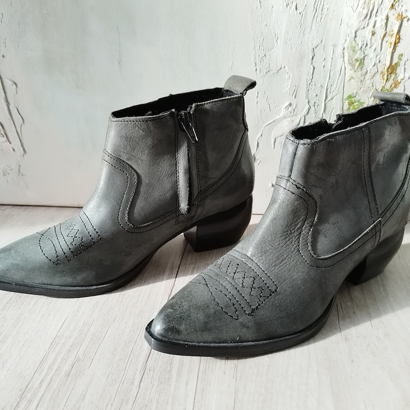 Ankle Cowboy Boots - Etsy