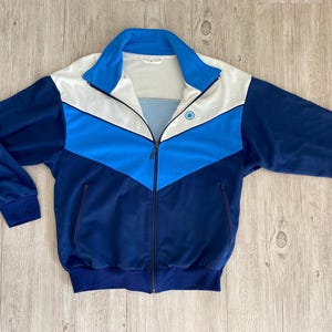 Vintage Colorblock Track Jacket Mens Sports Wear Sportjacket Tracksuit ...