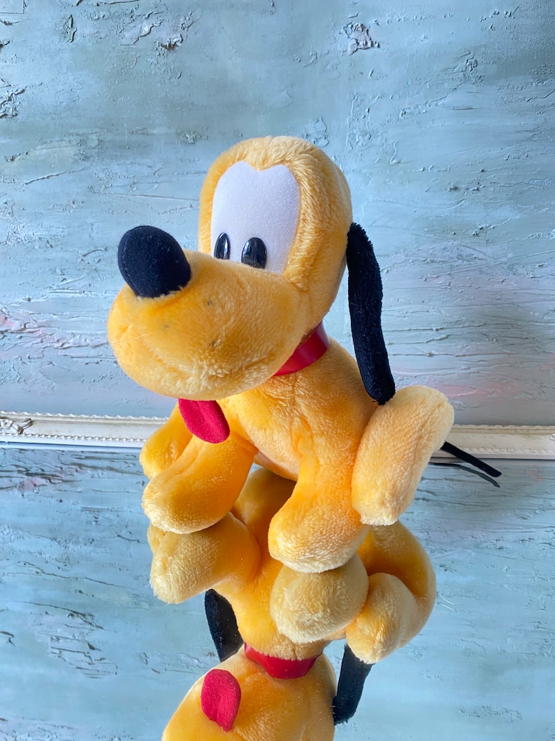 Vintage Disneyland Pluto Plush Toy, Classic Disney Dog (10 Inch) - Etsy