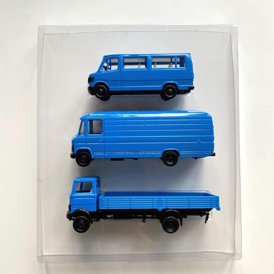 Vintage Mercedes Benz Model Car Set: Diecast Truck Toy, Western Germany ...