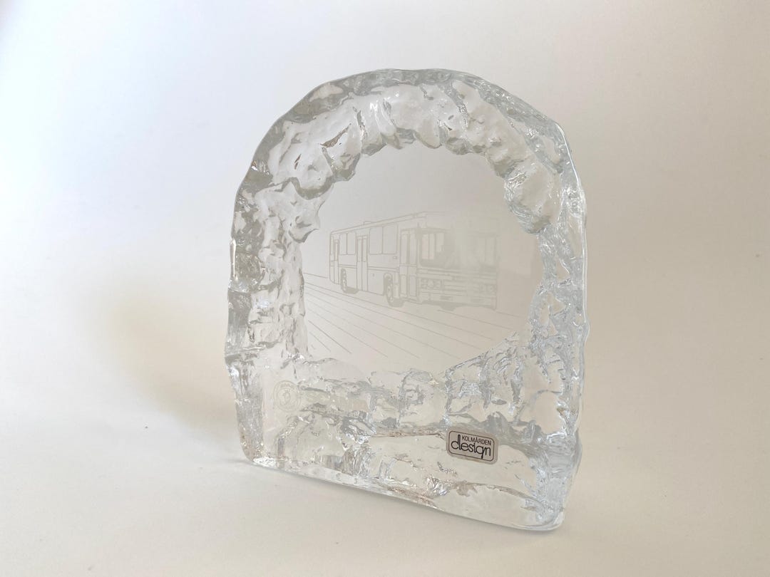 Vintage SCANIA Bus Glass Paperweight: Tyko Axelsson Kolmården Design - Etsy