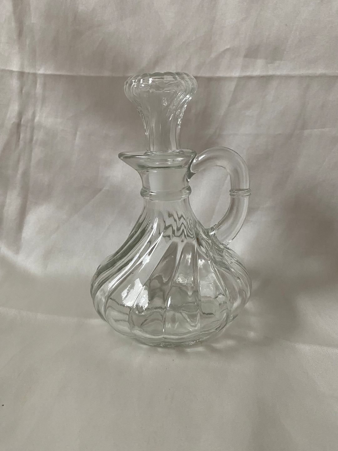 Vintage Clear Glass Oil Vinegar Cruet: Stoha Design, Original Box - Etsy