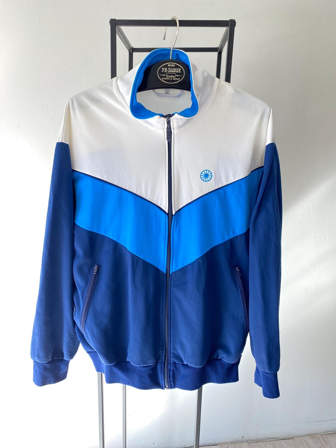 Vintage Colorblock Track Jacket Mens Sports Wear Sportjacket Tracksuit ...