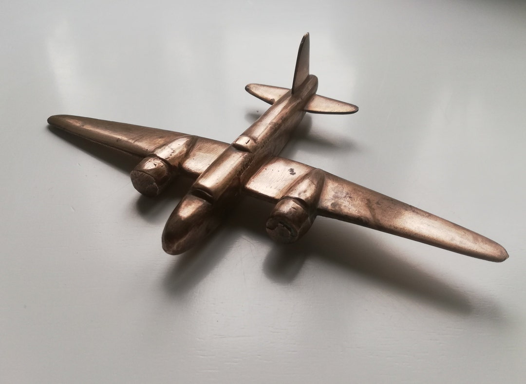 Vintage aircraft Brass model spitfire model WW2 aircraft Brass model ...