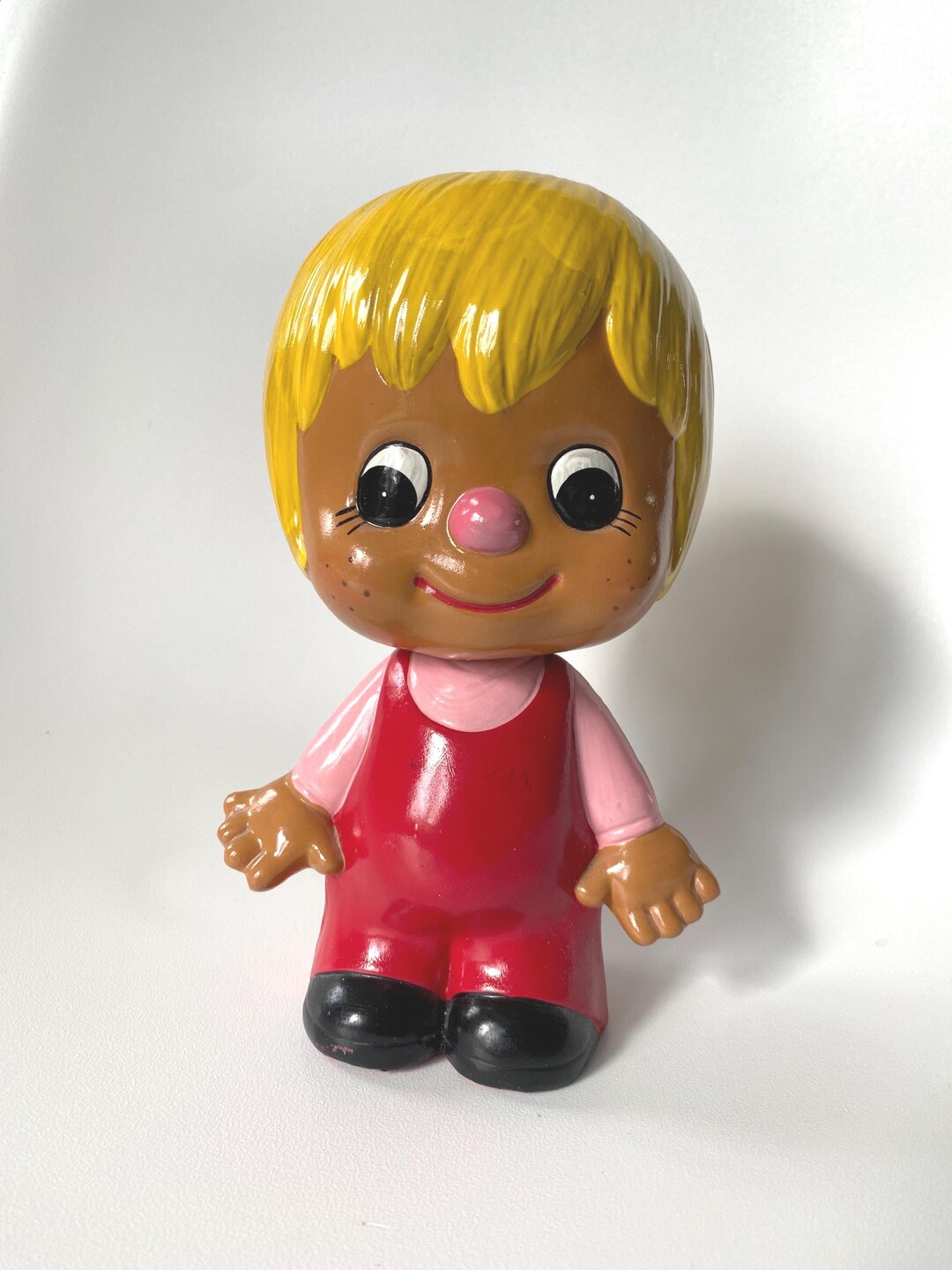 Vintage 70s Doll Money Box Bank - Etsy