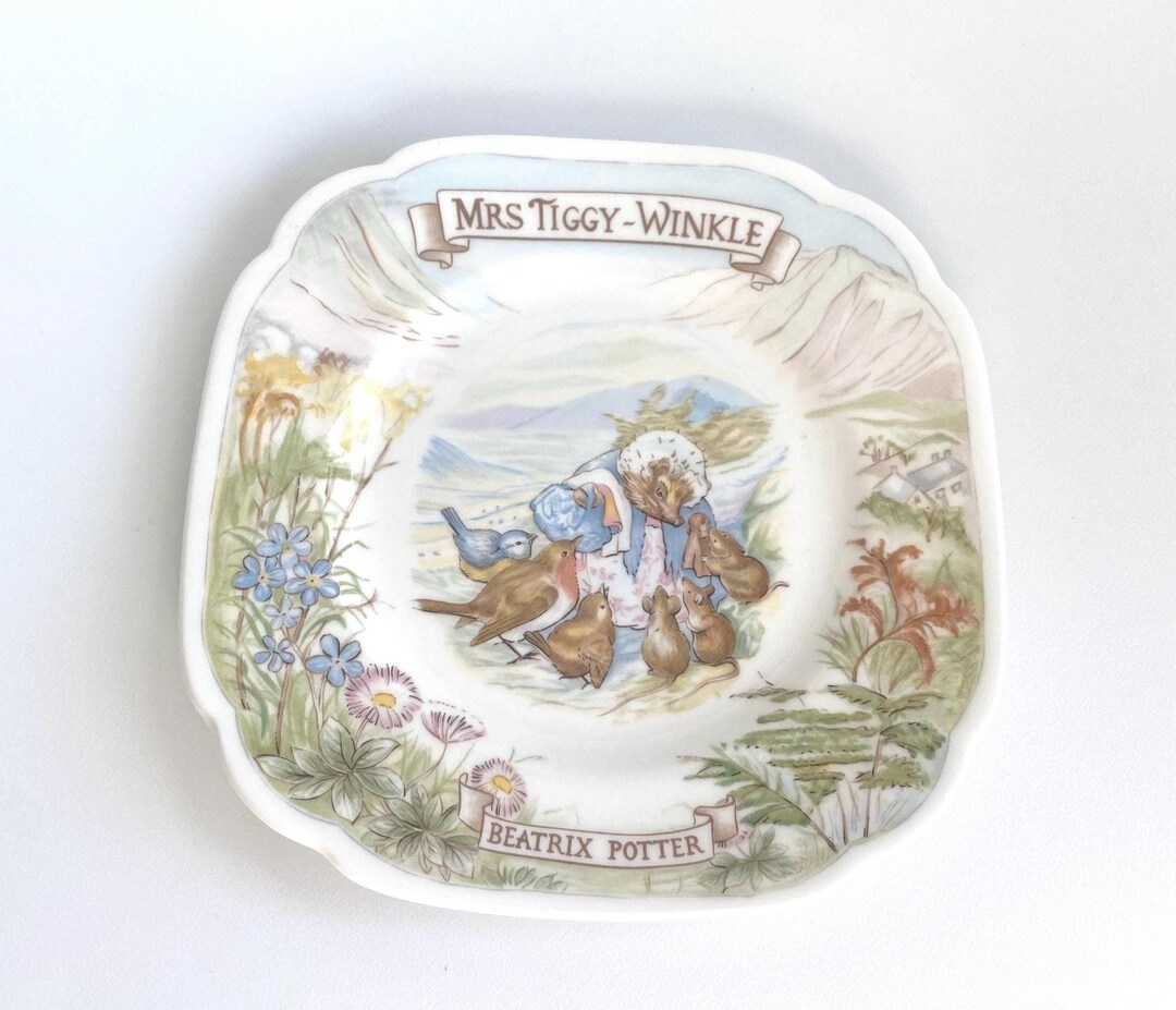 Vintage Royal Albert Beatrix Potter Mrs. Tiggy Winkle Plate - Etsy