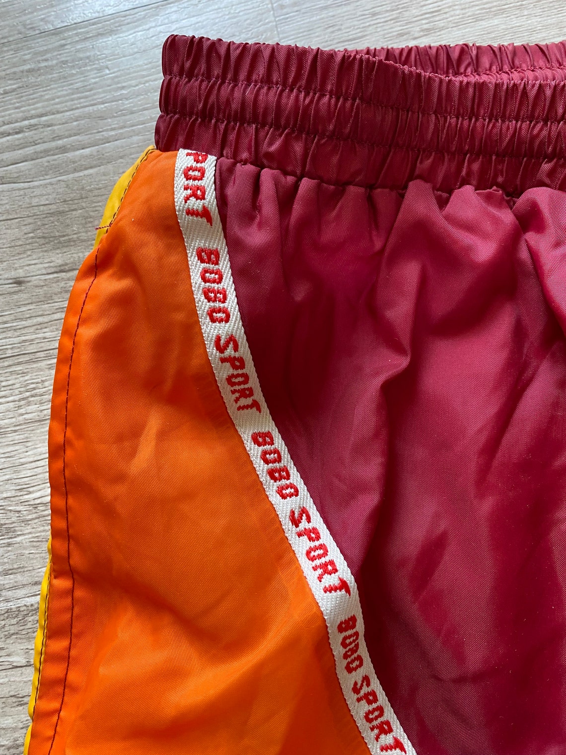 Vintage Nylon Color Block Swim Shorts: Relax Fit XL - Etsy