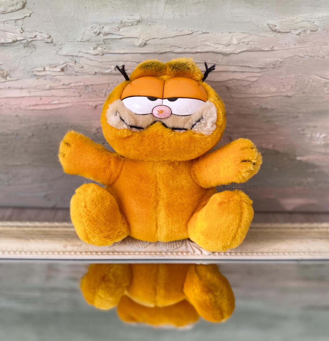 Vintage Dakin Garfield Plush Window Cling Cartoon Character Plush 1978 ...