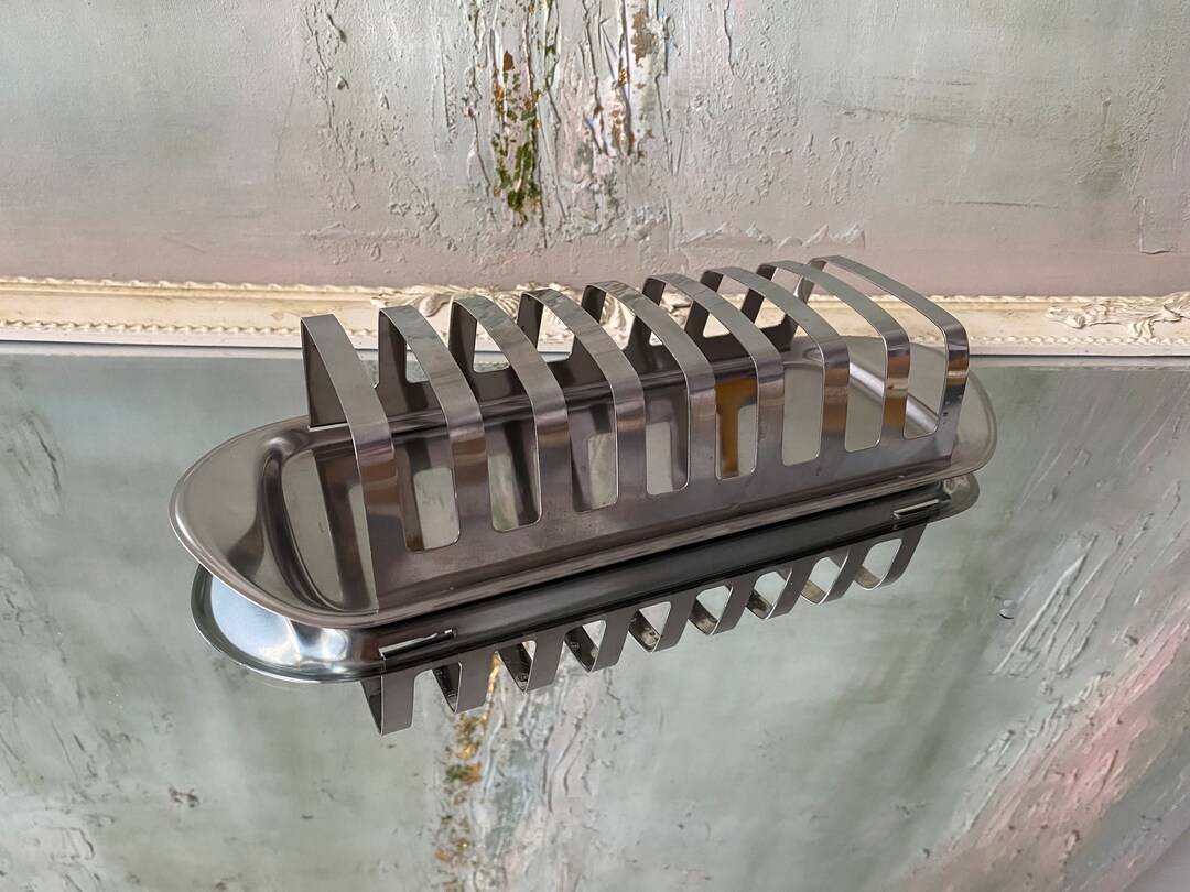 Vintage Stainless Steel Toast Rack Vintage Toast Stand Silver Tone ...