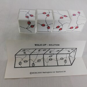 Vintage Ladybird WALC UP and Try Your Luck Puzzle Game 1980s Cube ...