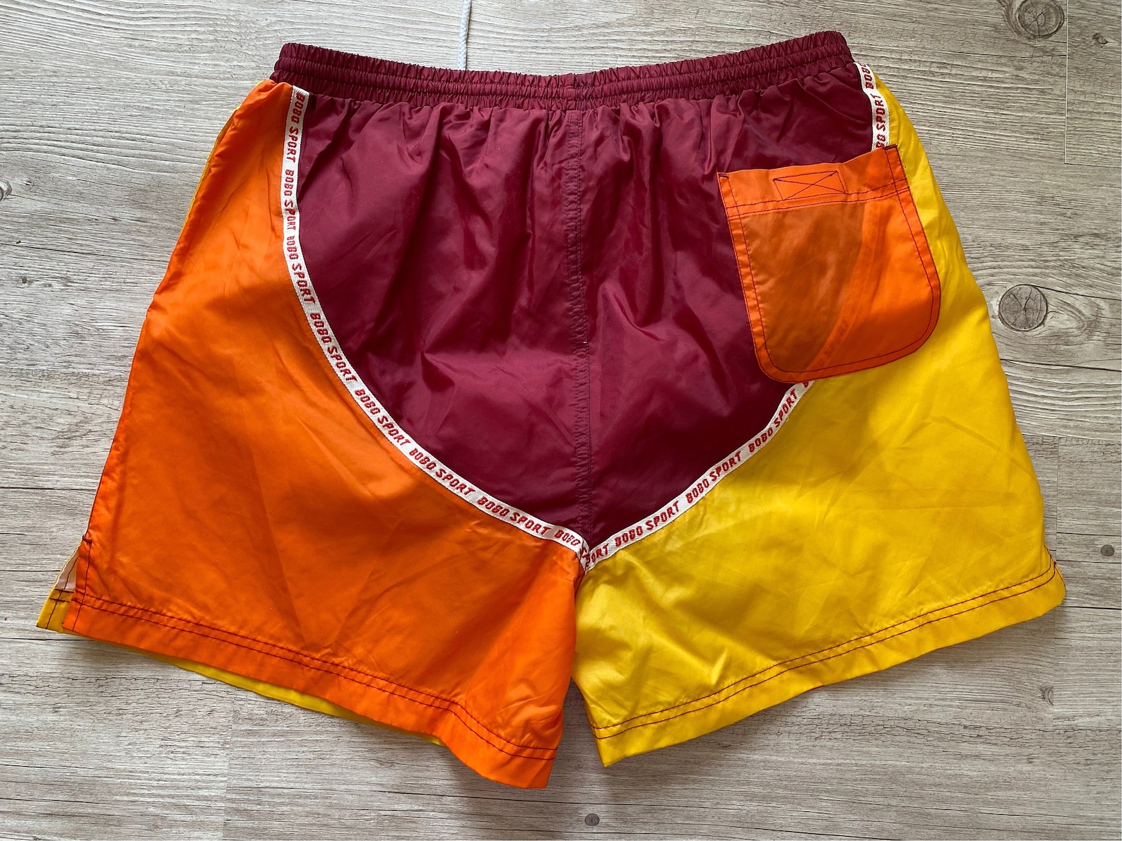 Vintage Nylon Color Block Swim Shorts: Relax Fit XL - Etsy
