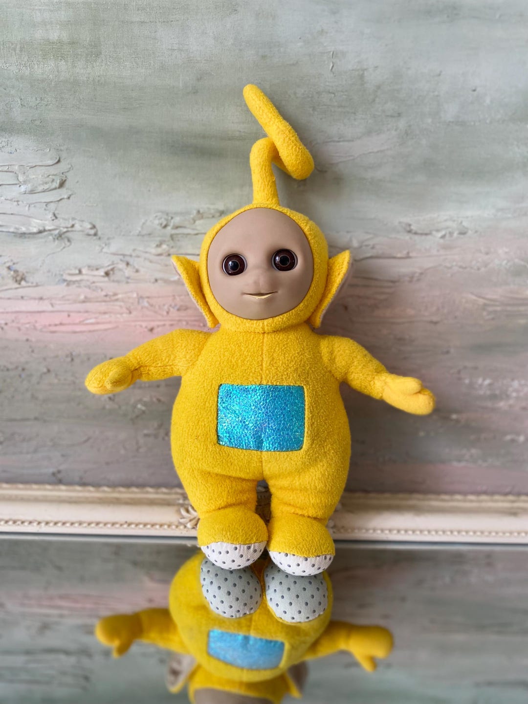 Vintage Yellow Teletubbie Laa Laa Soft Plush Doll 1996 Teletubby Doll ...