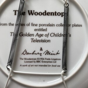 Vintage Danbury Mint Porcelain Plate Plaquethe Woodentops Golden Age of ...