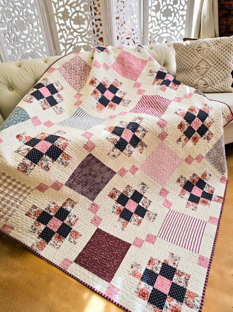 PDF Pattern - Meadow Patch Quilt by Thai Charm Llc/instant Download ...