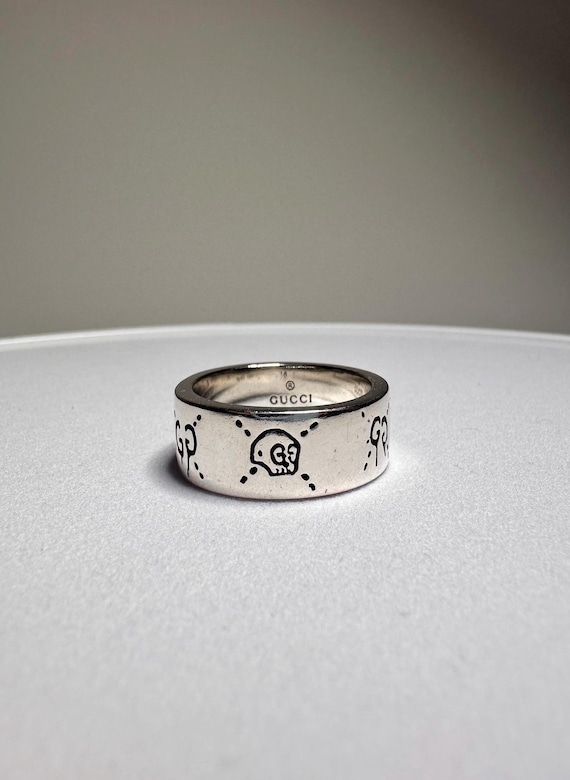 Gucci Vintage 925 Sterling Silber Geist Ring GroBe EUR 18 US 8 1 2 Etsy