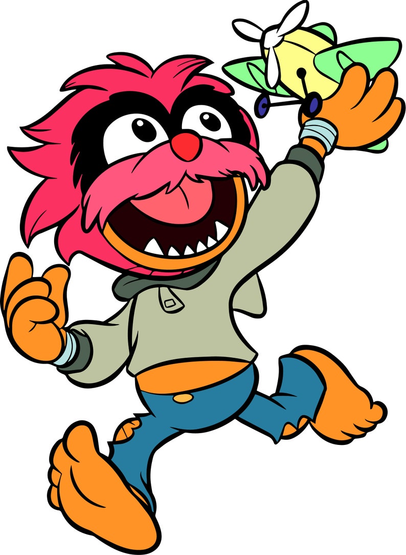 Animal From the Muppet Babies Vinyl Die Cut Decal Sticker | Etsy