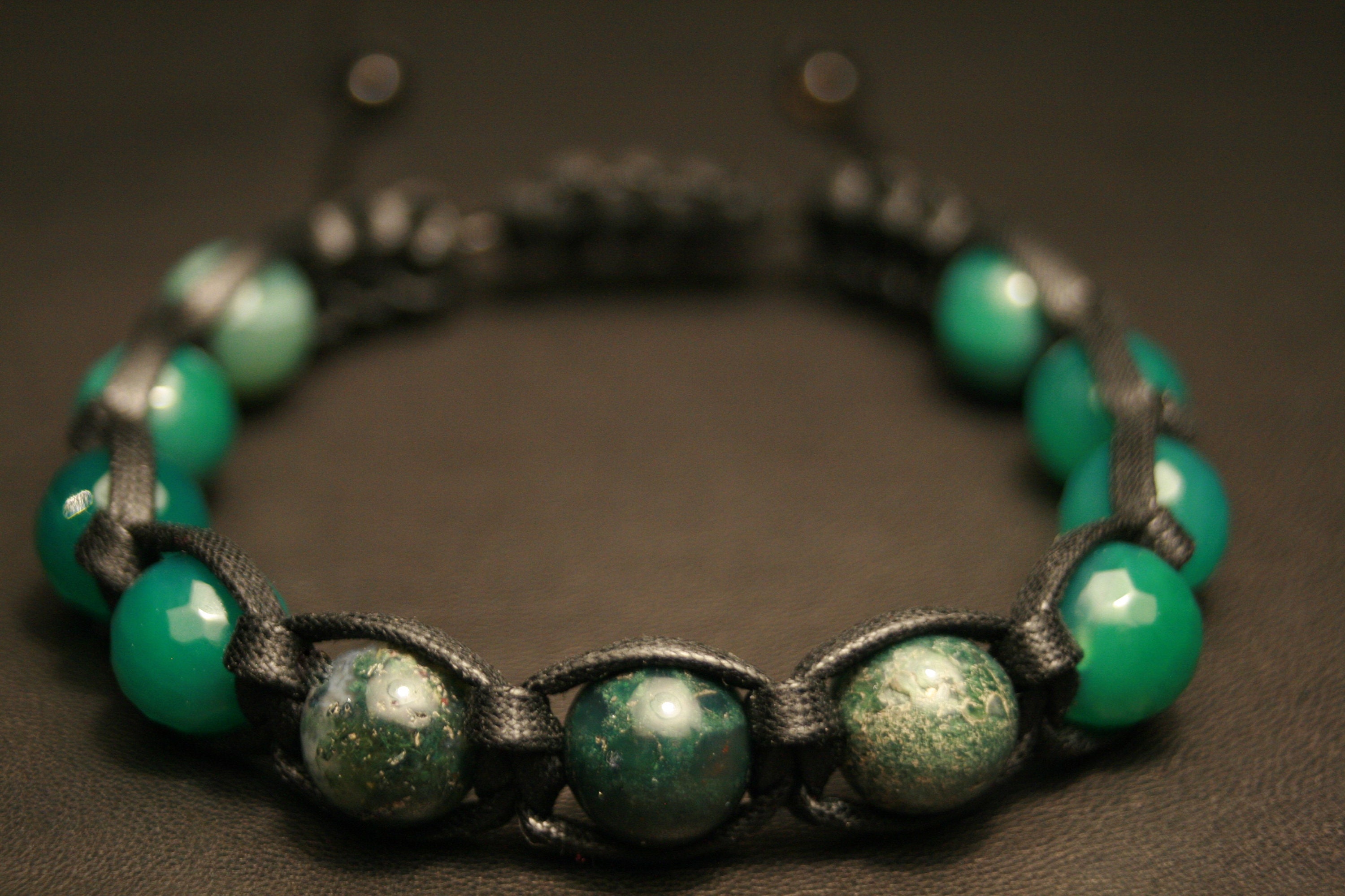 Men's Bracelet Women Bracelet Shambala With Natural Stone Nephritis ...