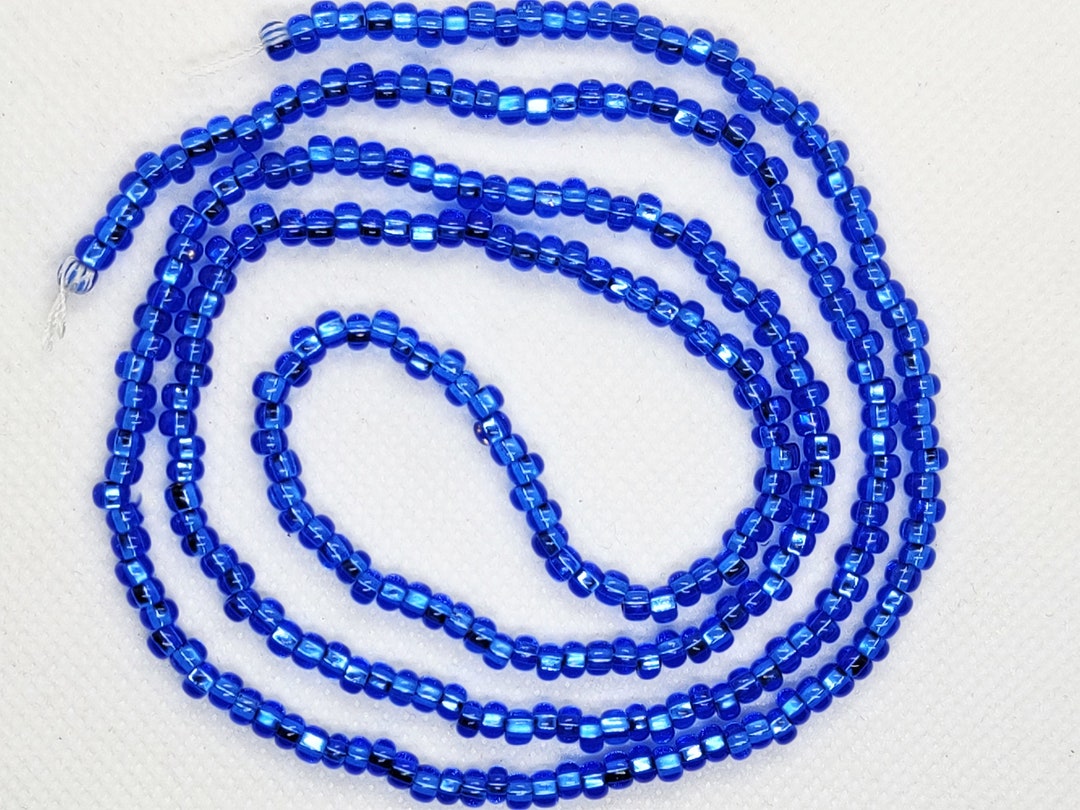 African Waist Beads With Clasp,blue Belly Beads,waistbeads for Weight ...