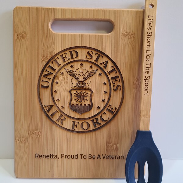 Air Force Cutting Board - Etsy
