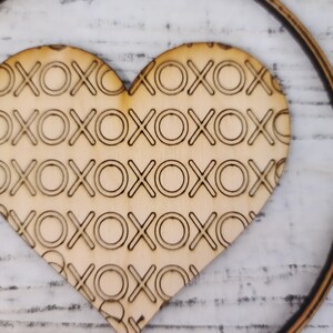 Love You More Laser Cut Heart and Key Shaped Wall Decor/ X and O Wood ...