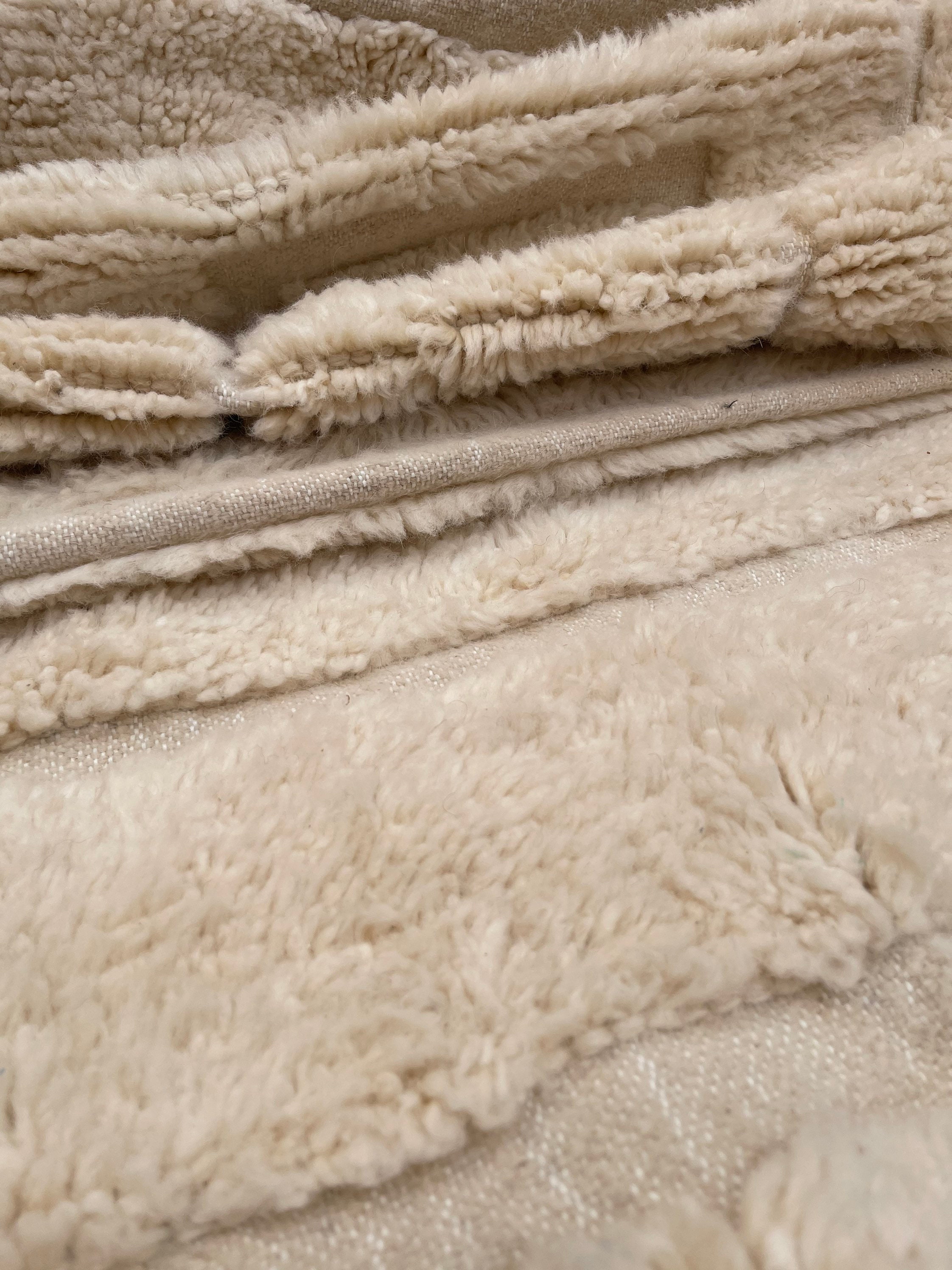 Solid White Abstract Rug Beni White Rug Berber Moroccan - Etsy