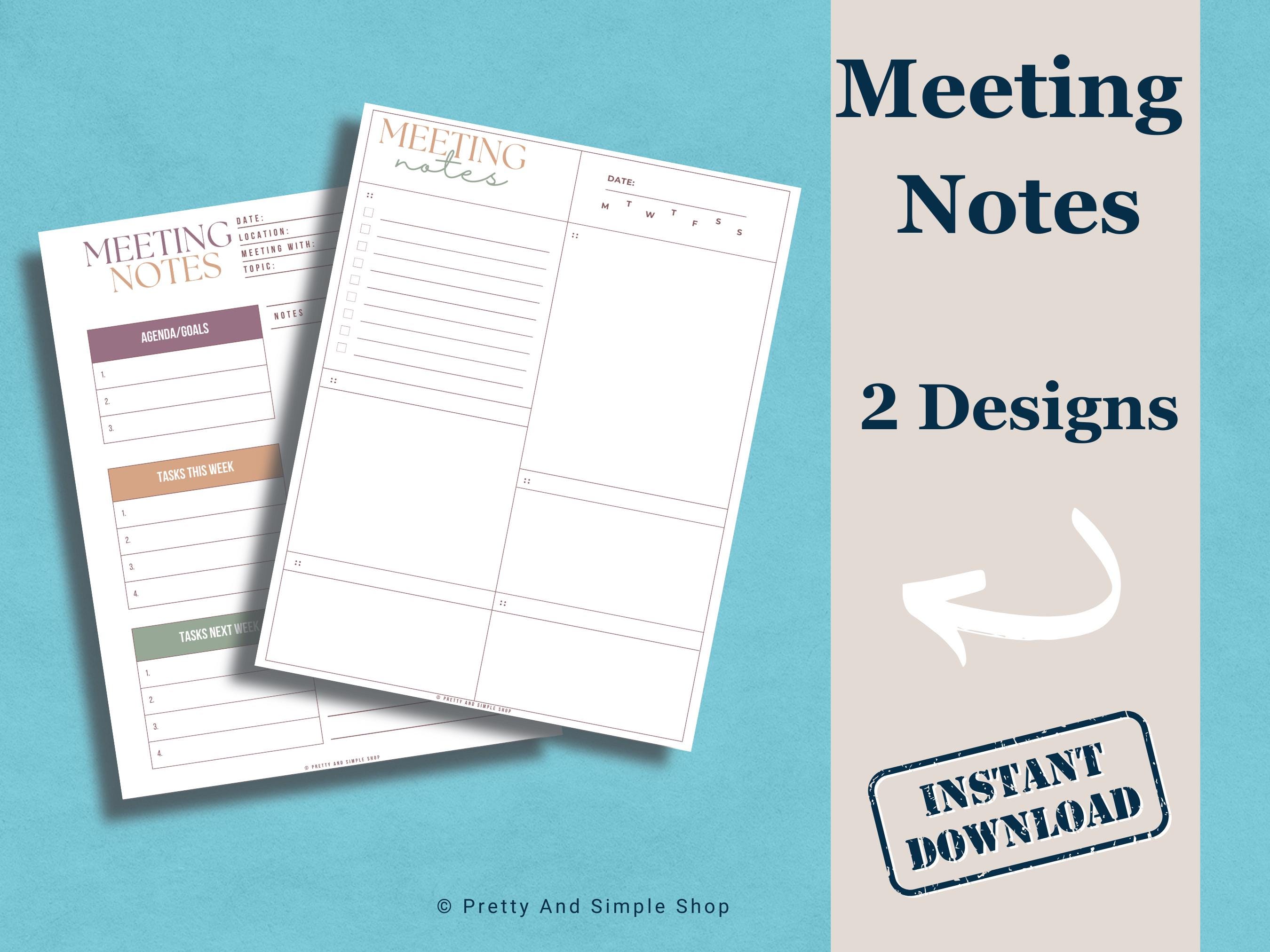 Dark Cottagecore Onenote Meeting Templates for Executive Assistants ...