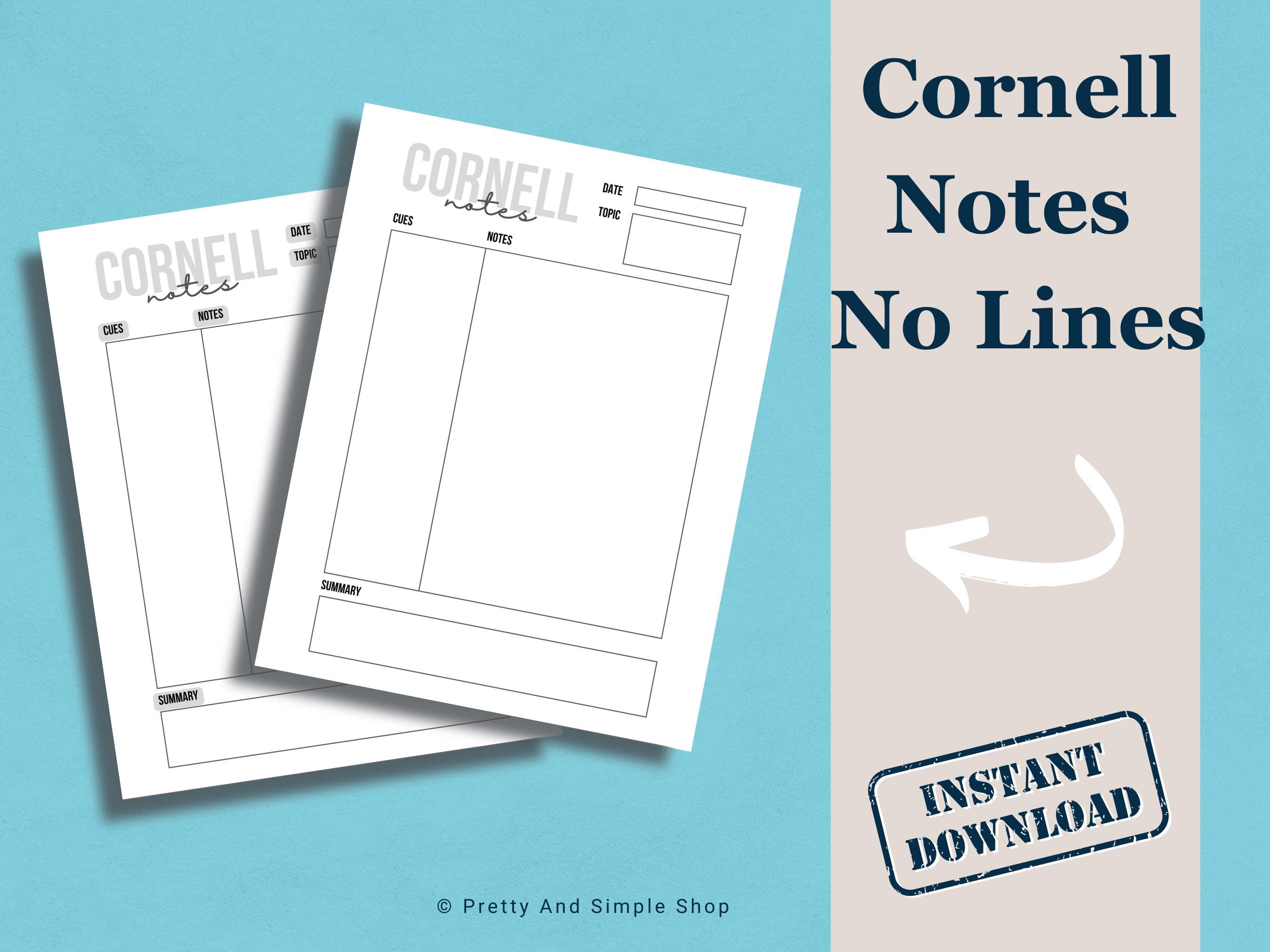 Onenote Cornell Notes Template, Dot Grid Onenote Digital Notepad, Lined ...
