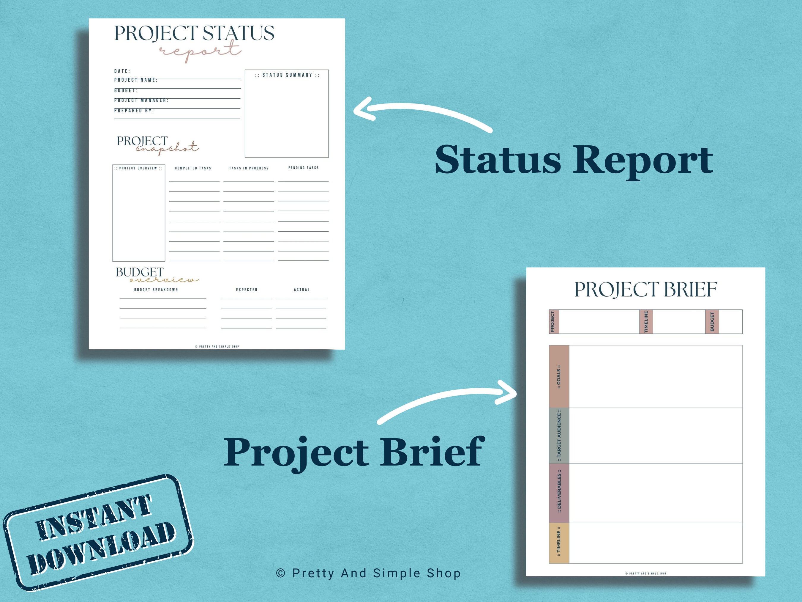 Boho Onenote Project Management Templates for Work Professionals ...