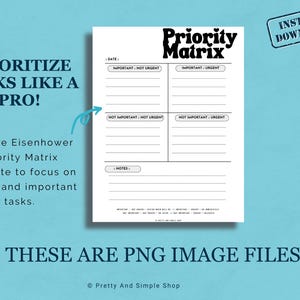 Onenote Brain Dump & Eisenhower Priority Matrix Template | ADHD One ...