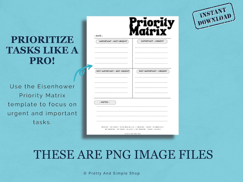 Onenote Brain Dump & Eisenhower Priority Matrix Template | ADHD One ...