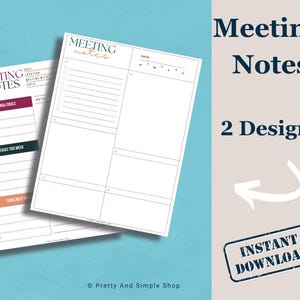 Pretty Onenote Meeting Templates for Work Professionals, Meeting Agenda ...
