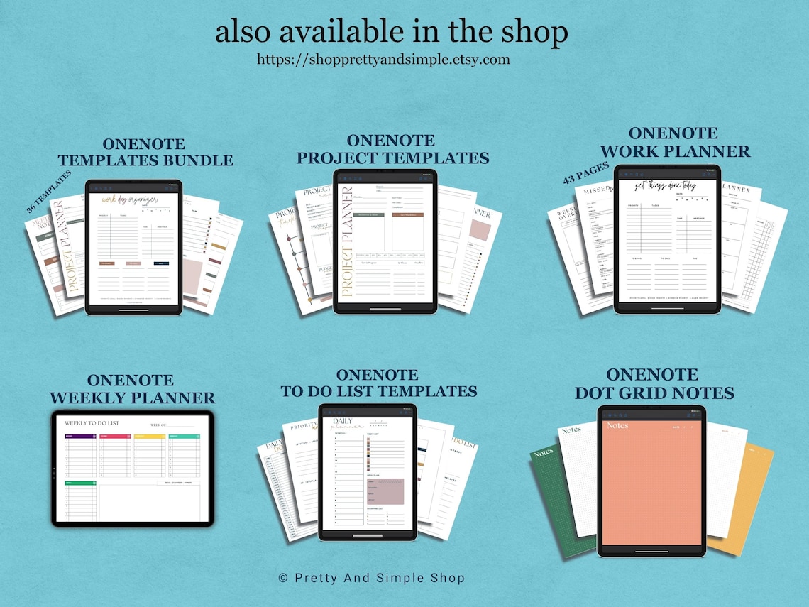 Boho Onenote Meeting Templates for Work Professionals, Meeting Agenda ...